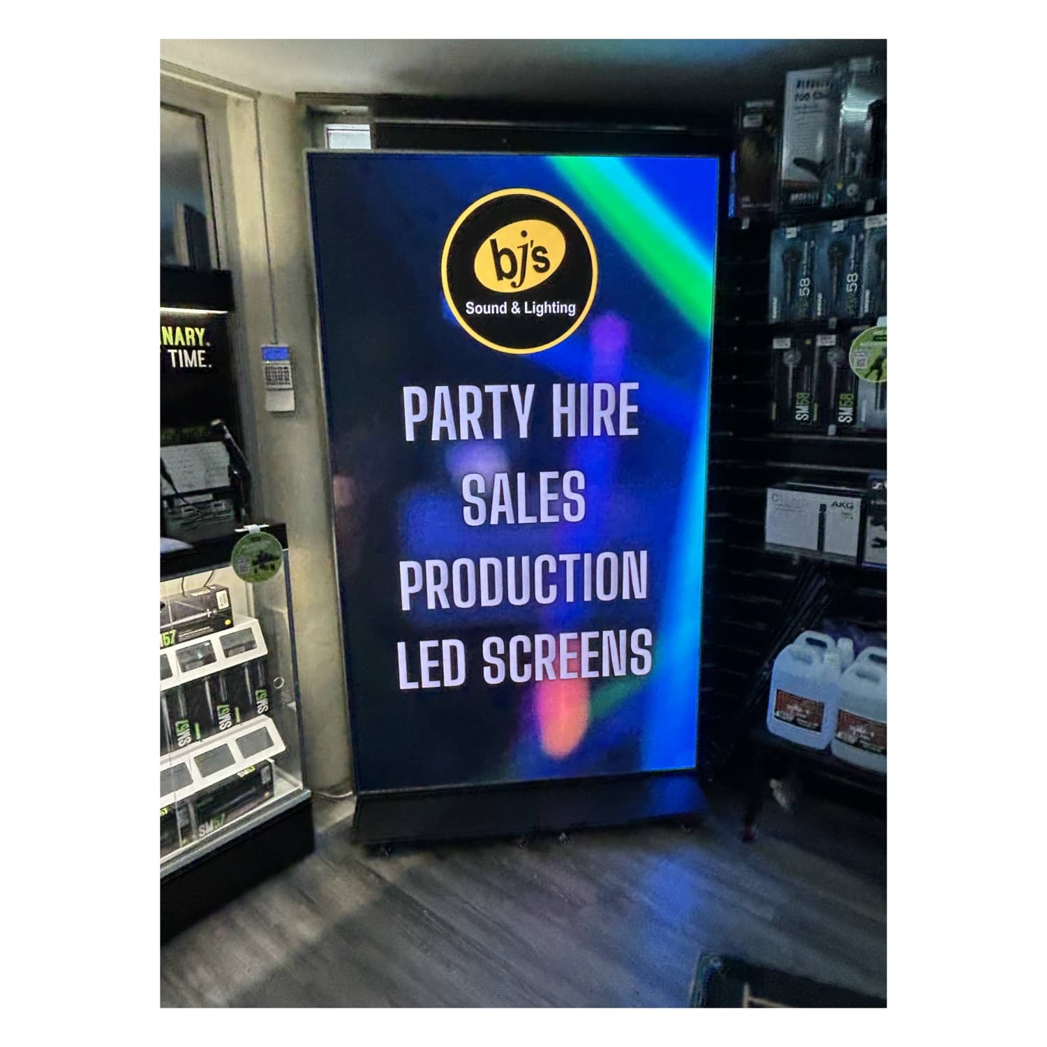 Freestanding Vertical LED Screens P1.875mm | BJs Sound & Lighting Hire