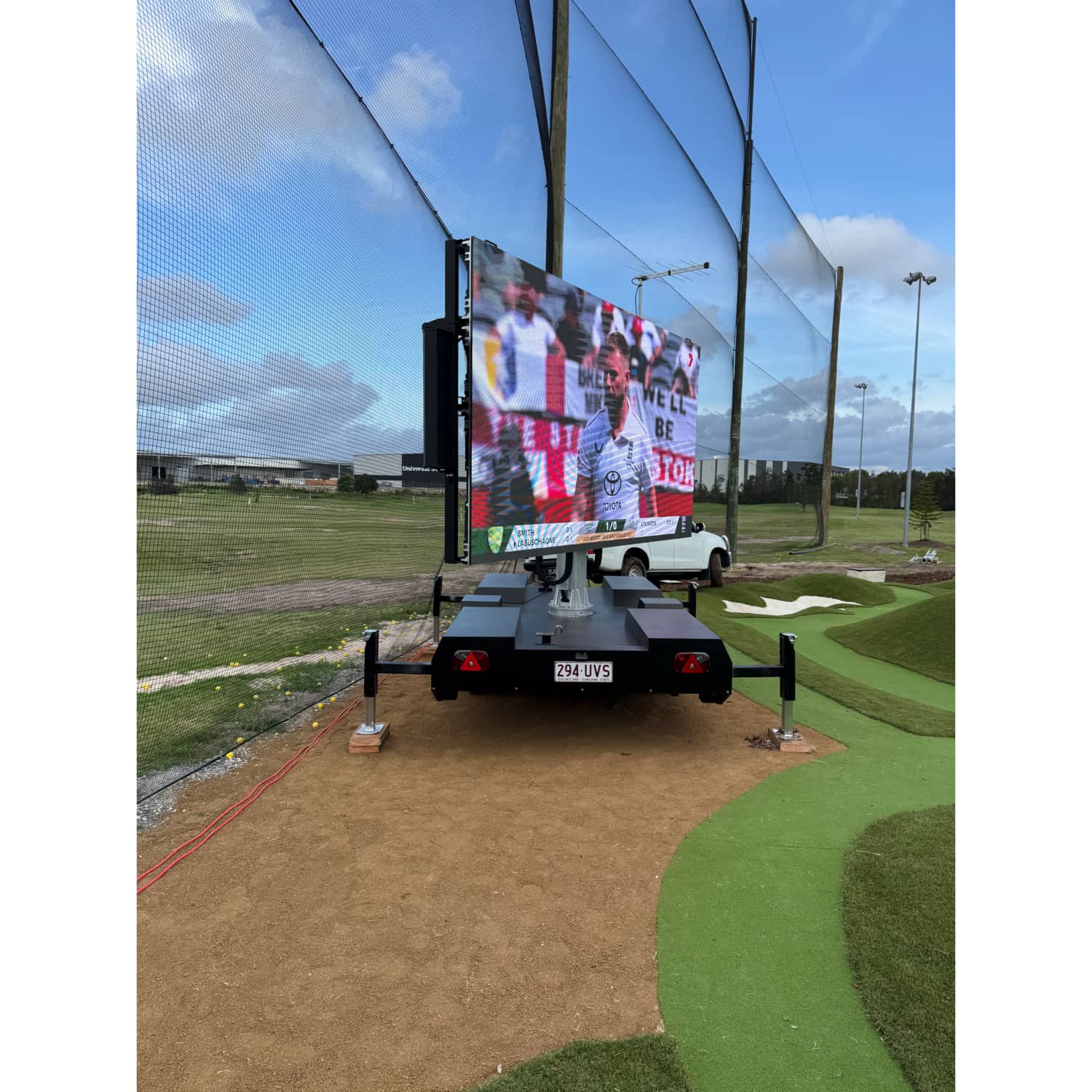 8SQM P3.8mm Trailer Mounted LED Screen 4x2m | BJs Sound & Lighting Hire