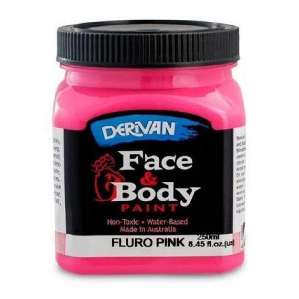 Derivan Face Paint 250ml Fluro Pink | BJs Sound & Lighting